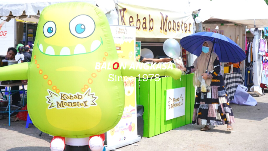 Balon Dancing Kebab Monster 13in. Siap Menerima Partai Besar